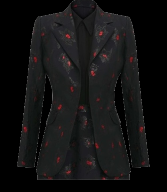 The Vampire Database - The Vampire’s Wife Black and Red Lamé Jacket ...