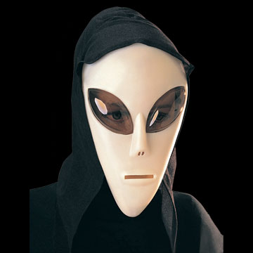 The Science Fiction Database - Glow Alien with Hood Mask - Vampire Rave.